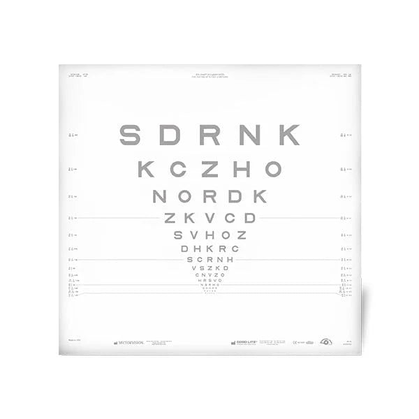 25% ETDRS Sloan Letter Contrast Chart for 10 Ft – Sacor Inc.
