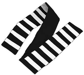 Optokinetic Flag, Black and White 1.5" Stripes 27" Length 3" Width ...