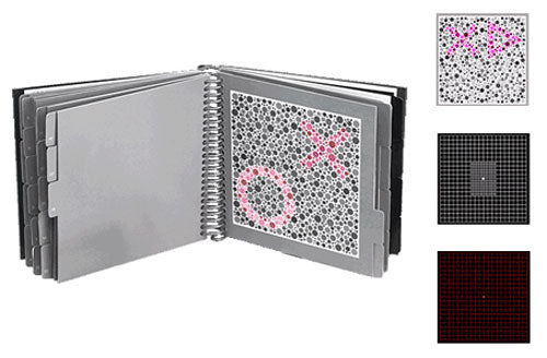 HRR 4th Edition and Amsler Combo; Laminated 24 HRR plates, 7 Amsler Gr ...